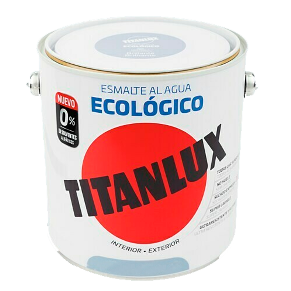 Titanlux Esmalte al agua Ecológico Blanco Satinado 4 Litros | Grupo ...